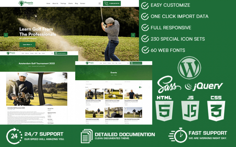 Best Club Website Templates | WordPress Designs 2024